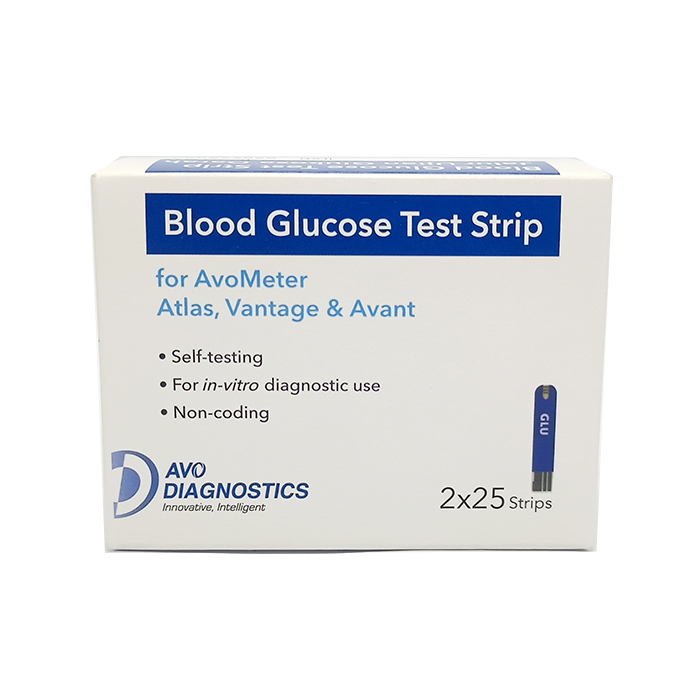 Avometer Atlas Glucose Strips 2×25’s – Farmasi Ehsan